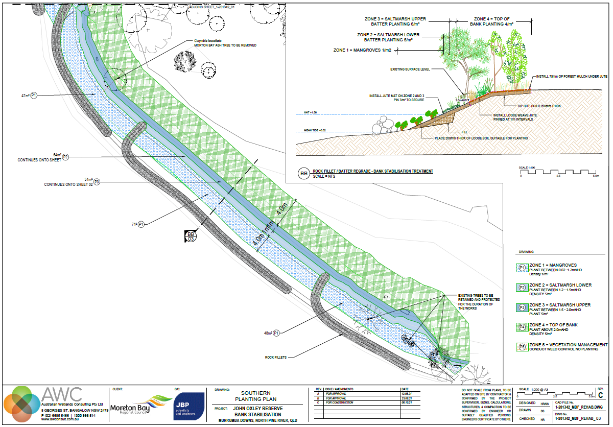 John Oxley Reserve Foreshore Protection, QLD - JBP