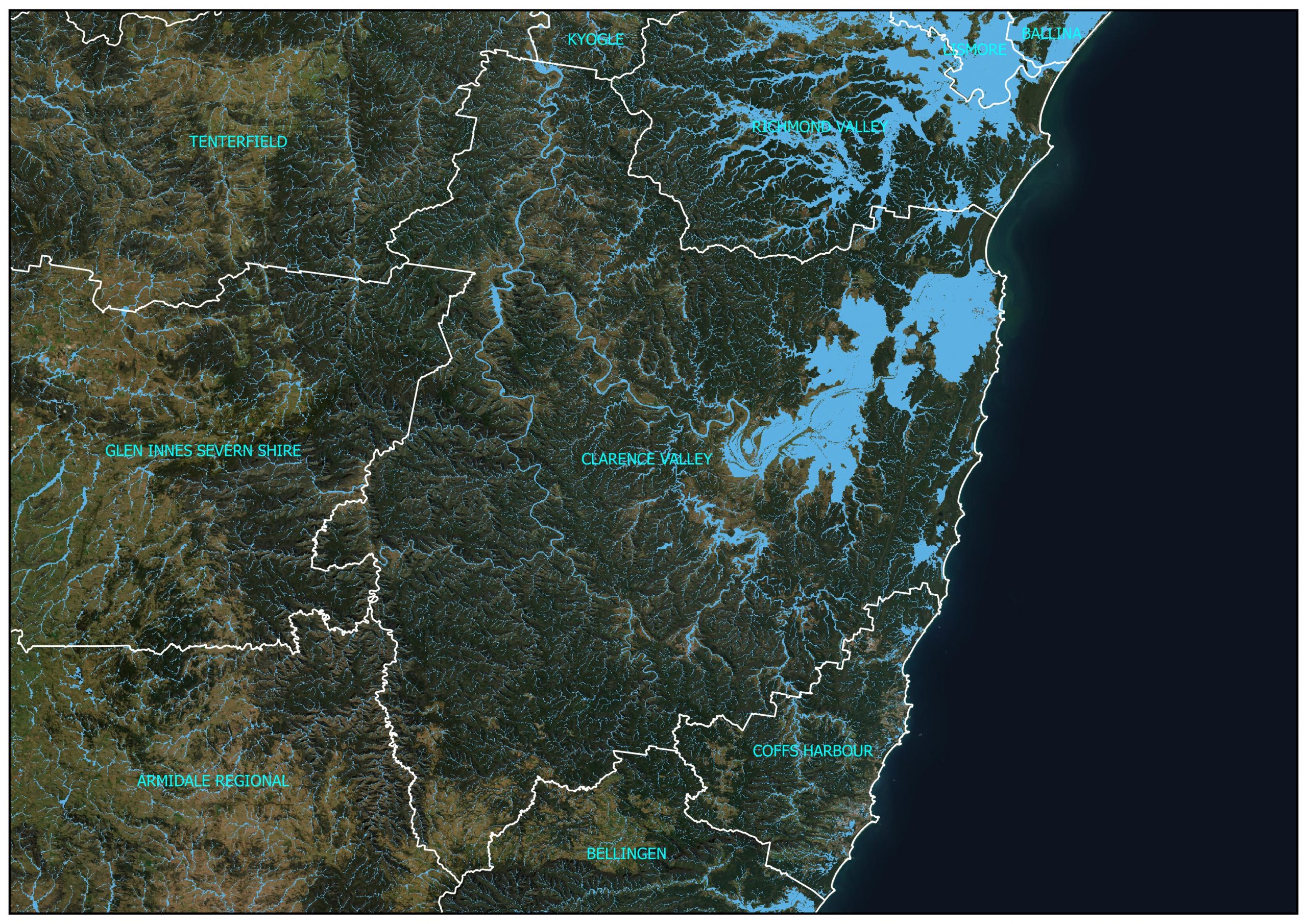 Nsw Rivers Map
